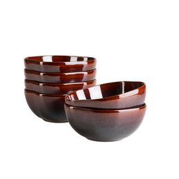 M&auml;ser M&Auml;SER Sch&uuml;ssel &raquo;Cordelia, Sch&uuml;ssel Set, aus Steinzeug, &Oslash; 16 cm&laquo; 6 Stk. aus Steinzeug rot Steinzeug &Oslash; 16cm