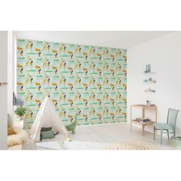 Komar Vliestapete &raquo;Mickey Doodle Zoo&laquo; bedruckt glatt Rolle mit 53 x 1005 cm Vlies B/L: 53m, Rollen: 1
