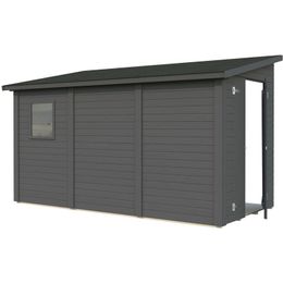 Palmako Ger&auml;tehaus &raquo;Mia&laquo; grau Massivholz Einheitsgr&ouml;&szlig;e