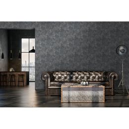 Livingwalls living walls Vliestapete &raquo;Stories of Life Tapete Metallic Betonoptik Schwarz Bronze&laquo; Metall-Effekte gemustert metallic strukturiert gl&auml;nzende 