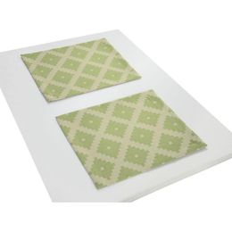 Adam Platzset &raquo;Maroccan Shiraz&laquo; mit Jacquard-Muster gr&uuml;n Obermaterial: 100% Baumwolle B/L: 30cm x 40cm, 2 Stk., Bio-Baumwolle, eckig