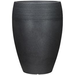 Scheurich Blumentopf &raquo;54/283 LINEO HIGH 54&laquo; schwarz B/H/T: 47cm x 64,8cm x 47cm