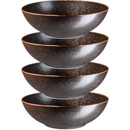 M&auml;ser M&Auml;SER Suppenschale &raquo;POWERFUL, Sch&uuml;ssel Set, Porzellan&laquo; 4 Stk. aus Porzellan braun Porzellan &Oslash; 17,5cm