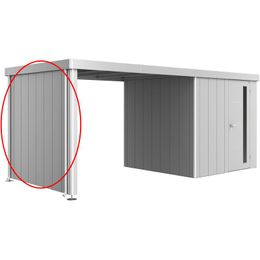 BioHort Ger&auml;tehaus-Seitenwand f&uuml;r Seitendach von Neo 2A-2D silber Stahlblech B/H/T: 203cm x 200cm x 4,3cm