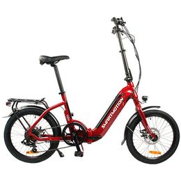 Smartmotion Unisex SMARTMOTION &raquo; E20 Step thru&laquo; 7 Gang Shimano 7-Gang Kompakt-Shimano Schaltwerk 250 W rot 50,8cm