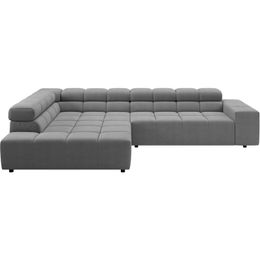 Home Affaire Ecksofa &raquo;Ancona, Ecksofa, incl. Kopfteilverstellung, Breite 319 cm, L-Form&laquo; wahlweise elektrische Sitztiefenverstellung 100% Polyester B/