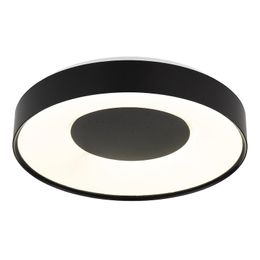 Globo LIGHTING Deckenleuchte &raquo;JOLLIANA&laquo; LED-Modul 1 Stk. LED Deckenleuchte f&uuml;r Wohn- & Schlafzimmer RGB schwarz 1, &Oslash; 38,6cm H: 7,5cm, 1 Stk.