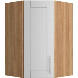 Optifit Eckh&auml;ngeschrank &raquo;Ahus&laquo; Breite 60 x 60cm grau wildeiche Nachbildung, B/H/T: 60cm x 89,6cm x 34,9cm, T&uuml;ren: 1 Stk.