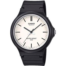 Casio Timeless Collection Herren CASIO TIMELESS COLLECTION Quarzuhr Armbanduhr, Herrenuhr, analog, Resinarmband, Acrylglas schwarz Einheitsgr&ouml;&szlig;e