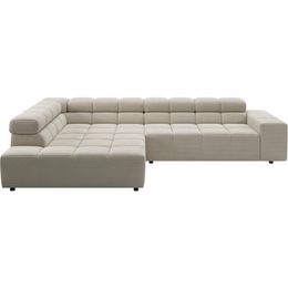 Home Affaire Ecksofa &raquo;Ancona, Ecksofa, incl. Kopfteilverstellung, Breite 319 cm, L-Form&laquo; wahlweise elektrische Sitztiefenverstellung 88% Polyester, 12