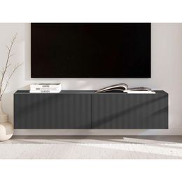 Home Affaire Lowboard &raquo;Antibes TV-Lowboard, Breite 192/154/128 cm, TV-Schrank&laquo; TV-Kommode, 3D-Fronten, Push-To-Open-Funktion, Wandmonatage schwarz B/H