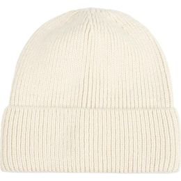Capelli New York Damen Beanie Rippstrick, Wollanteil, w&auml;rmend wei&szlig; Einheitsgr&ouml;&szlig;e