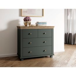 Home Affaire Schubkastenkommode &raquo;Evora mit 4 Schubladen, 90x42x80,5 cm (BxTxH), FSC -zertifiziert&laquo; Kommode mit MDF-Applikationen, Landhausstil, 