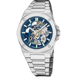 Festina Herren Automatikuhr &raquo;Automatic&laquo; Armbanduhr, Herrenuhr, Swiss Made, Mechanische Uhr, Edelstahlarmband Einheitsgr&ouml;&szlig;e