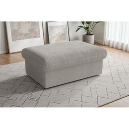 Sit & More sit&more Polsterhocker &raquo;Moreno, B: 90 cm&laquo; mit Stauraum, individuell kombinierbar beige 100% Polyester B/H/T: 90cm x 43cm x 60cm, Struktur,mit Stauraum