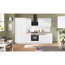 Optifit K&uuml;chenzeile &raquo;Parma&laquo; ohne E-Ger&auml;te, Breite 300 cm wei&szlig; B/H/T: 300cm x 60cm