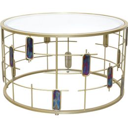 HOFMANN LIVING AND MORE Couchtisch gold B/H/T: 80cm x 46cm x 80cm
