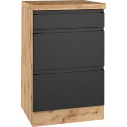 KOCHSTATION Unterschrank &raquo;KS-Virginia,neu in verbesserter Ausf&uuml;hrung&laquo; Stauraum, Softclose, mit CPL-Arbeitsplatte, Breite 50 cm, 1 Schubkasten, 2 