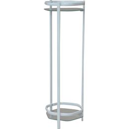 HOFMANN LIVING AND MORE Beistelltisch mit 2 Sicherheitsglasplatten wei&szlig; B/H/T: 27cm x 86cm x 28cm