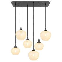 Globo LIGHTING H&auml;ngeleuchte &raquo;MAXY&laquo; E27 1 Stk. H&auml;ngelampe/Pendelleuchte/unterschiedliche Gl&auml;ser beige H: 120cm, 1 Stk.