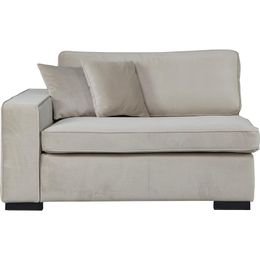 Home Affaire Sofaelement &raquo;Skara XXL&laquo; Modul XXL - zum eigenen Zusammenstellen, Armlehne links/rechts w&auml;hlbar beige 100% Polyester Samtoptik, Armlehne 