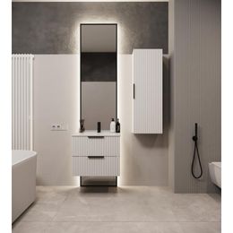 Welltime Waschtisch &raquo;TIBU mit Waschbecken. 2 Schubladen. 2 Breiten (60/80cm) und 4 Farben&laquo; Badschrank mit Waschbecken, Softclose, Ma&szlig;e B/H/T: 61/53/47
