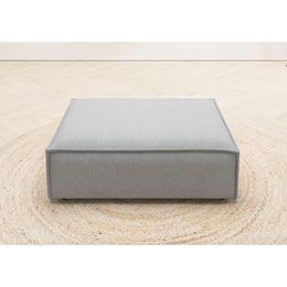 Home Affaire Polsterhocker &raquo;Watertown, XXL Hockerbank passend zum Sofa - ideal als Beistellmodul&laquo; erweiterbare Hockerbank mit weicher Polsterung grau 