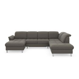 Sit & More sit&more Wohnlandschaft &raquo;Maggiore U-Form&laquo; wahlweise mit Kopfteilverstellung, Schlaffunktion und Stauraum braun 95% Polyester, 5% Polyamid B/H/T: 312cm