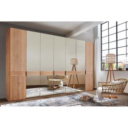 Wiemann Kleiderschrank &raquo;Cardiff, Massivholzt&uuml;ren in Kombination mit Glas- oder Spiegelt&uuml;ren&laquo; 4 Breiten, 2 H&ouml;hen 216/236cm ausw&auml;hlbar, hochwertiges 