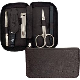Pfeilring Pfeilring Manik&uuml;re-Etui Nappaleder braun B/H/T: 80mm x 125mm x 30mm 5 Stk.