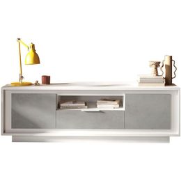 Home Affaire Lowboard &raquo;Sky, B/T 180/50 cm, TV-Schrank/Medienboard, 2 T&uuml;ren, 1 Schubkasten&laquo; Softclosing, Korpus & Front 22 mm stark, Rahmen-Optik, 