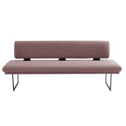 K+w Komfort & Wohnen K+W Komfort & Wohnen Polsterbank &raquo;Longbeach&laquo; 1 Stk. tlg. mit Metallkufen in schwarz Struktur, in der Breite 204cm oder 224cm rosa B/H/T: 224cm x 89cm 