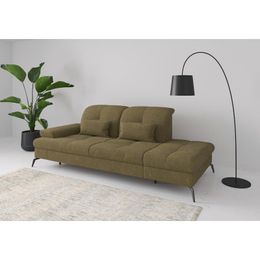 Sit & More sit&more Recamiere &raquo;Amica, inkl. Sitztiefenverstellung und Armteilverstellung&laquo; wahlweise mit Kopfteilverstellung und Stauraum gr&uuml;n 100% Polyester B/H/