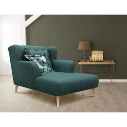Home Affaire Loveseat &raquo;Baggio Kuschel Mega Lounge Big Sessel&laquo; blau 100% Polyester Veloursstoff, B/H/T: 101cm x 99cm x 152cm