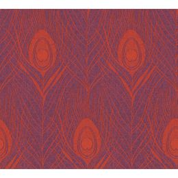 ARCHITECTS PAPER Vliestapete &raquo;Absolutely Chic&laquo; Motiv abstrakt naturalistisch glatt Designtapete Tapete Federn Tapeten Wohnzimmer Schlafzimmer K&uuml;che Optik lila Vinyl, 