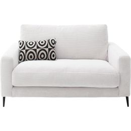 Home Affaire 1,5-Sitzer &raquo;Downtown B/T/H: 152/105/84 cm&laquo; weicher Sitzkomfort, Cord, gem&uuml;tliches Loungem&ouml;bel zum Relaxen wei&szlig; 88% Polyester, 12% 