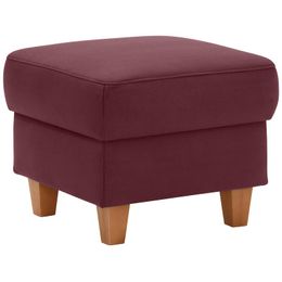 Home Affaire Polsterhocker &raquo;Palmera, B: 58 cm&laquo; mit Stauraum, Federkern rot 100% Polyester;Struktur (100% Polyester);Luxus-Microfaser in Lederoptik (