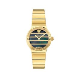 Versace Damen Quarzuhr &raquo;GRECA LOGO PEARL&laquo; Armbanduhr, Damenuhr, Swiss Made, Edelstahlarmband, analog Einheitsgr&ouml;&szlig;e