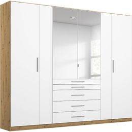 Rauch Kleiderschrank &raquo;Schrank Dreht&uuml;renschrank Ankleide Garderobe Schlafzimmer WEINGARTEN&laquo; Breiten: 181/225/270 cm, H&ouml;he 210 cm, mit Spiegel, oberste 