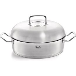 Fissler Servierpfanne &raquo;ORIGINAL-PROFI COLLECTION Servierpfanne mit Hochraumdeckel&laquo; Edelstahl 18/10 2 Stk. tlg. mit breitem Sch&uuml;ttrand, Kaltmetallgriffen. Made