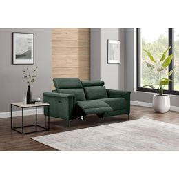 OTTO home 2-Sitzer &raquo;LUND,Struktur-Bezug, 160 cm, mit Relaxfunktion und Kopfteilverstellung&laquo; manuell od. elektrisch (m.USB-A), Federkern und 