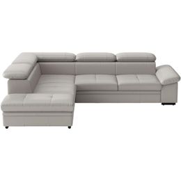 Sit & More sit&more Ecksofa &raquo;Viola, L-Form, Leder, B: 249 cm&laquo; optional mit Schlaffunktion beige B/H/T: 249cm x 73cm x 226cm, NaturLEDER , Ottomane links, ohne 