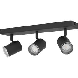 Eglo Deckenspot &raquo;CONSUMA 1 Spotlampe - Stahl - GU10 - 3X5W - IP44&laquo; GU10 1 Stk. Wandleuchte, Wandspot, schwenkbar, Strahler, L40 x B8 x H13 cm 3, H: 
