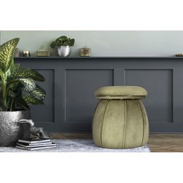 Kayoom Sitzhocker &raquo;Hocker Corin,extravagante Form,stilvolle Farben,elegant gesteppter Fu&szlig;&laquo; 1 Stk. tlg. komfortabel, hochqualitativ, pflegeleicht, sorgf&auml;ltig 