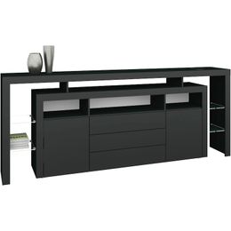 borchardt M&ouml;bel borchardt M&ouml;bel Sideboard &raquo;Rosario&laquo; Breite 220 cm schwarz B/H/T: 220cm x 88cm x 35cm