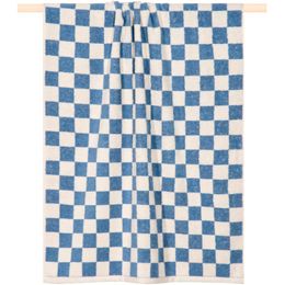 Pad Handtuch &raquo;CHESS, 50x100 cm&laquo; Made in Europe, 100% Baumwolle, modernes Karo Design blau Frottee, Frottee B/L: 50cmx100cm, 1 Stk., Karo, Frottee