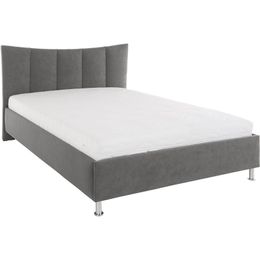 Westfalia Schlafkomfort Polsterbett grau Bezug Bett: Microfaser (100% Polyester);Bonnell-Federkernmatratze: Mischgewebe (51% Polyprophlen, 39% Polyester, 10% Baumwolle);