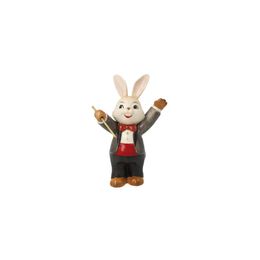 Goebel Osterhase &raquo;genialer Dirigent&laquo; Steingut B/H/T: 4,5cm x 8cm x 5,5cm