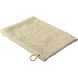 Waschhandschuh beige Baumwolle B/L: 16cmx22cm, 3 Stk.