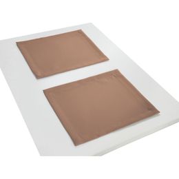 Adam Platzset &raquo;Uni Collection&laquo; braun Obermaterial: 100% Baumwolle B/L: 30cm x 40cm, 2 Stk., Bio-Baumwolle